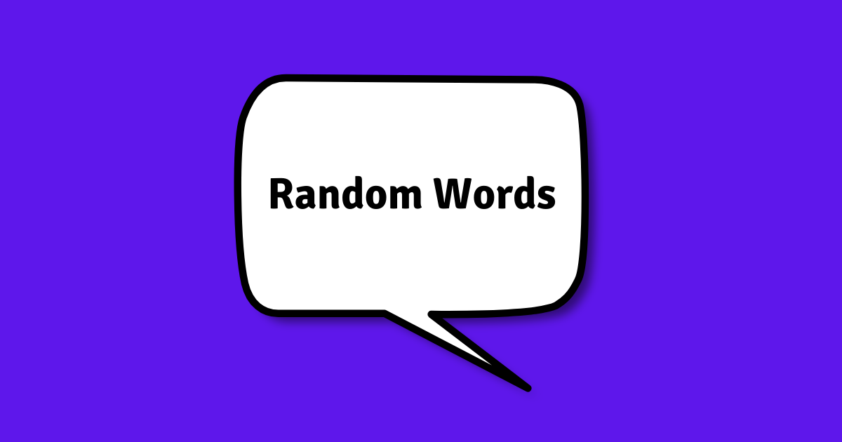 Random Words 🔠 - Get Words with Pronunciation for Free